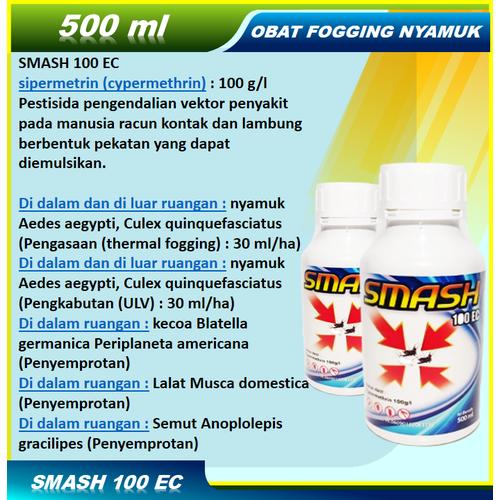 Jual obat fogging nyamuk DBD SMASH 100 EC @ 500 ML ( obat fogging cair ...