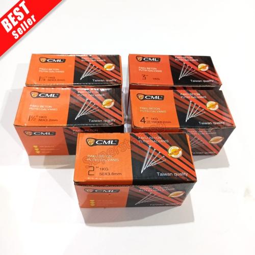 Jual Paku Beton Galvanis Putih Tembok Camel 1 1,1/4 1,1/2 2 3 4 Inch In ...