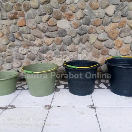 Jual Ember cor hijau ember timba karet hitam cangkingan 16 18 20 22 ...
