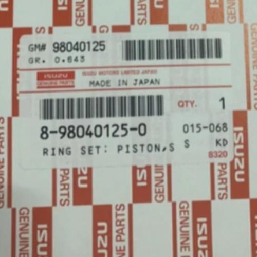 Jual RING PISTON ISUZU 4HK1 GENUINE ISUZU ( Harga Sudah 1 Set Engine ...