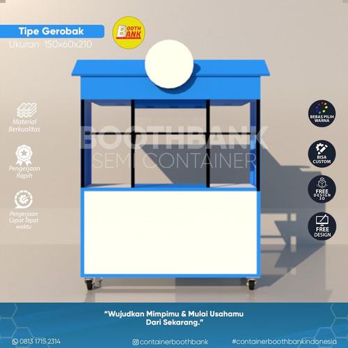 Jual Booth Semi Container Tipe Gerobak Ukuran 150 x 60 Untuk Jus Buah ...