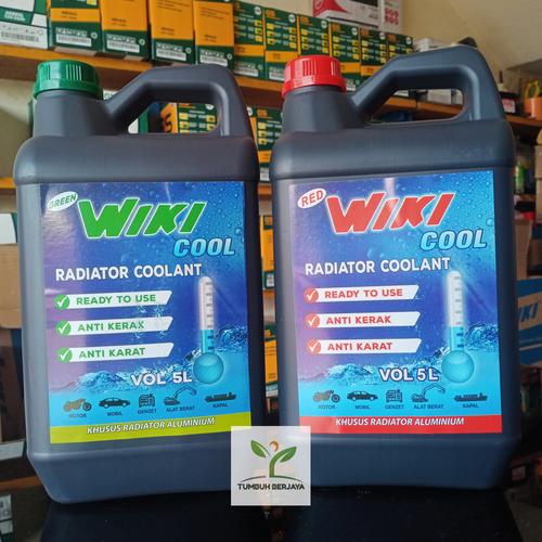 Jual Air radiator / Radiator coolant hijau Wiki Cool 5 liter - Kota ...