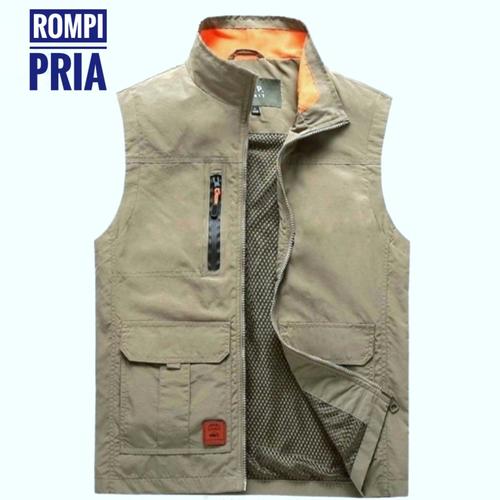 Promo rompi elegan rompi terbaru rompi mancing rompi wartawan - navy ...