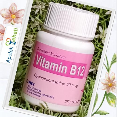 Jual Vitamin B12 OMEF / Cyanocobalamine 50 mcg isi 250 Tablet - Kota ...