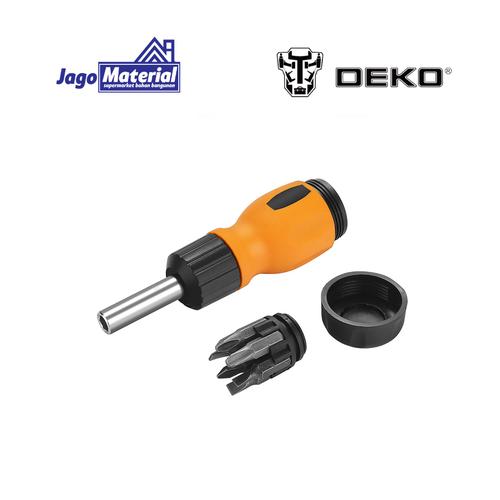 Jual Deko Ratchet Handle and Bits Set (Obeng Ratchet dan mata obeng 6 ...