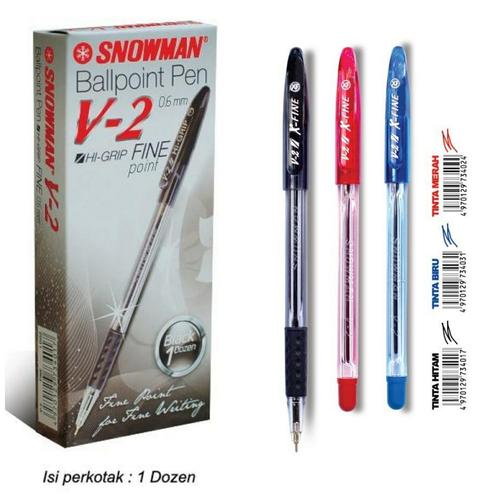 Jual Pulpen / ballpoint Snowman V2 (Lusin) - Merah - Jakarta Timur ...