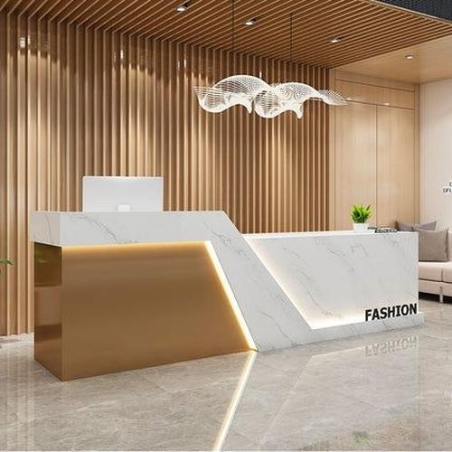 Jual Receptionist Desk Meja Resepsionis Cashier Desk Premium Quality ...