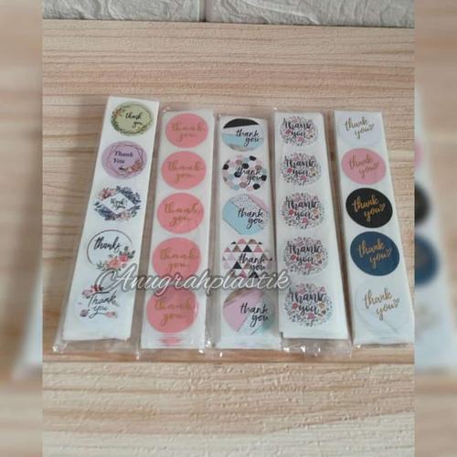 Jual Label Sticker Kemasan Stiker Thank You Packaging Amplop Box PER ...