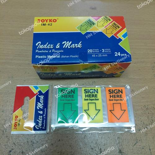 Jual Sticky Note Sign Here IM-42 Joyko / Index & Mark Sign Here Joyko ...