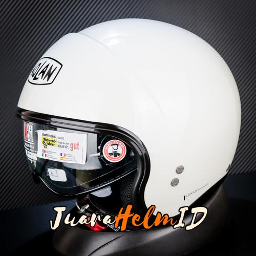 Jual NOLAN HELM N21 SPECIAL #89 / PURE WHITE / CLASSIC RETRO - XXL ...