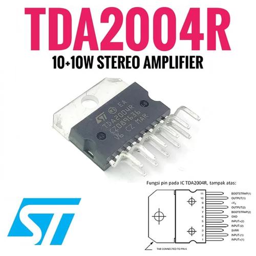 Jual IC TDA2004 TDA 2004 IC ST ( Genuine) 20W Car Audio Amplifier TDA ...