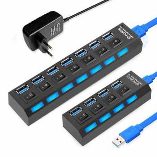 Jual USB Hub 4 Port Set Power Suply Alat Bantu Cas Charger Penambah ...