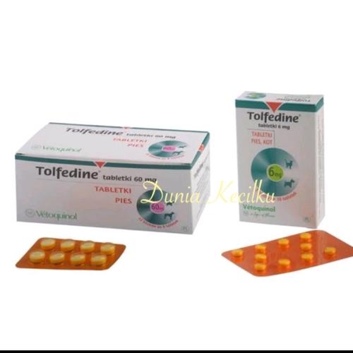 Jual Tolfedine Tablet 6mg & 60mg Anti Radang Kucing dan Anjing per ...