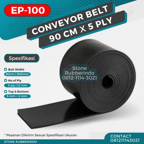 Jual Karet Conveyor Belt 90 cm x 5 Ply ( 10mm ) Rubber BW 900mm ...