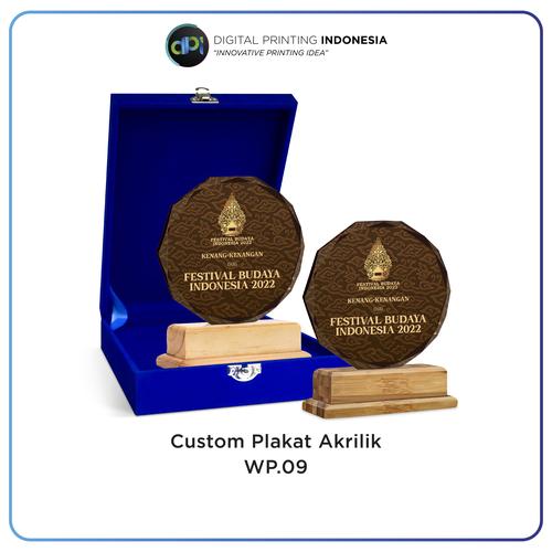 Jual Plakat Akrilik Bambu Piagam Penghargaan Tropi Wisuda-Plakat Kayu ...