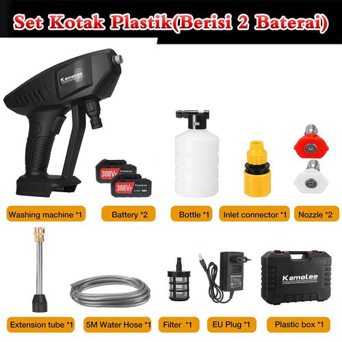 Jual KAMOLEE Alat Cuci Motor Mobil Alat Semprot Cordless Jet Cleaner ...