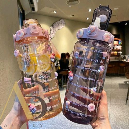 Jual BOTOL MINUM 2 LITER / BOTOL BENING MOTIVASI 2 L / BOTOL MINUM ...