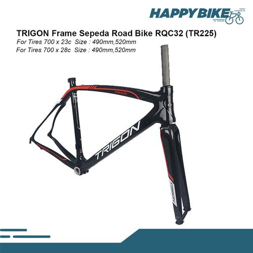 Promo TRIGON Frame Carbon Glossy TR225 Sepeda Roadbike 700 U-Brake - 52 ...