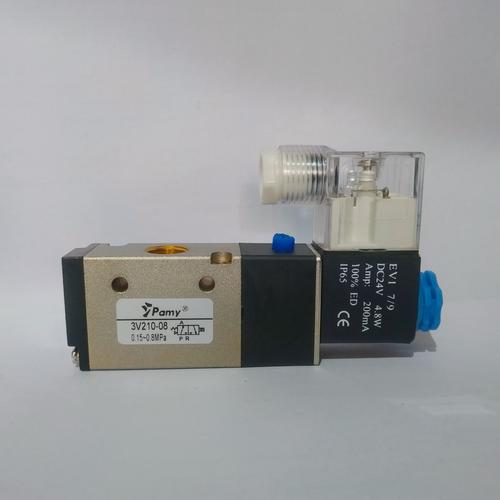 Jual SOLENOID VALVE 3V210-08 & 3V310-10 MEREK PAMY VOLTACE - DC24V ...