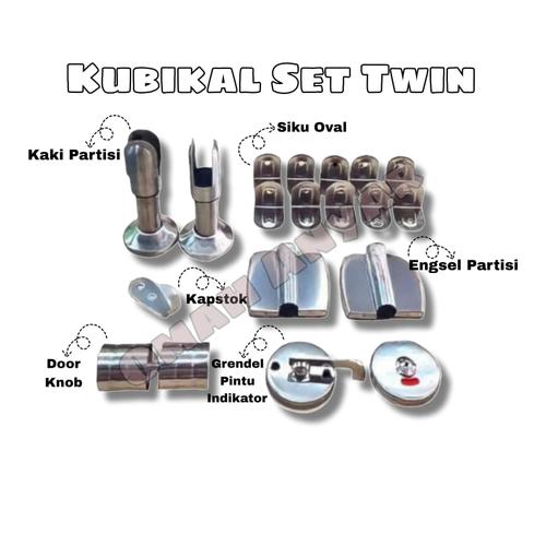 Jual Kubikal Cubical Set Toilet WC Kamar Mandi Kayu Mall TWIN - Engsel ...