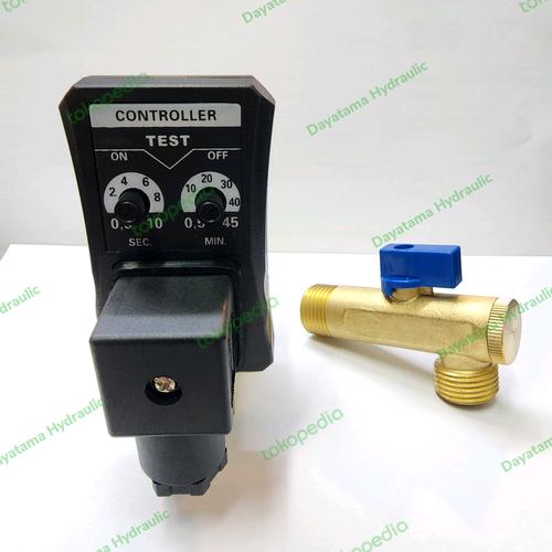 Jual SOLENOID VALVE TIMER AUTO DRAIN 1/2" INCH 16BAR 230 VAC SPLIT BODY ...