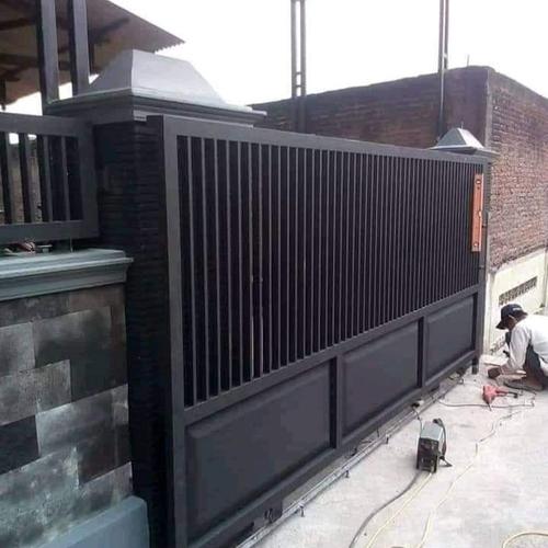 Jual pagar plat besi minimalis - Kota Bekasi - purnama jaya gorden ...