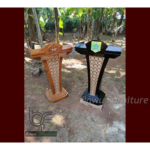 Jual Mimbar Pidato Kayu Jati Minimalis [READY STOCK] Model Podium ...