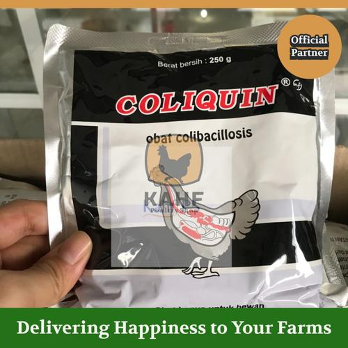 Jual Coliquin 250 gram Obat Colibacillosis dan Kolera (Berak Hijau ...