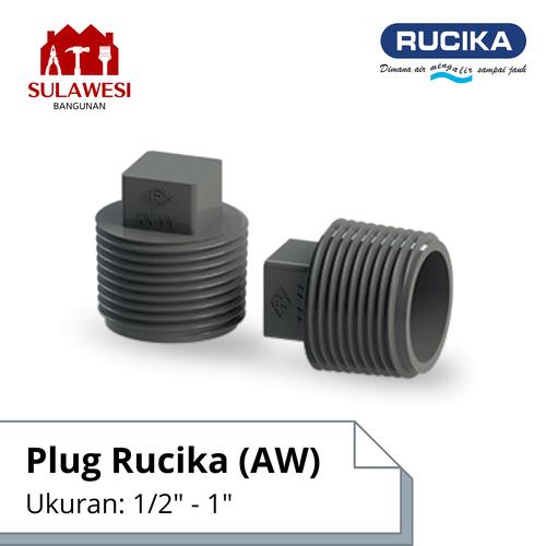 Jual Dop Drat Luar Rucika AW / Plug Rucika PVC / Tutup Sambungan Pipa ...