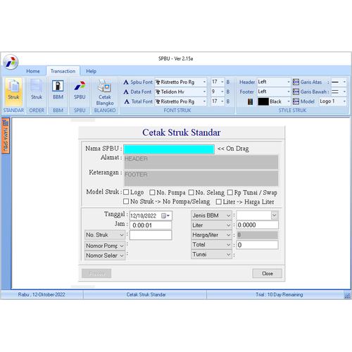 Jual Print Struk Aplikasi Struk Ver 2.15a Belum Termasuk Printer - Kab ...