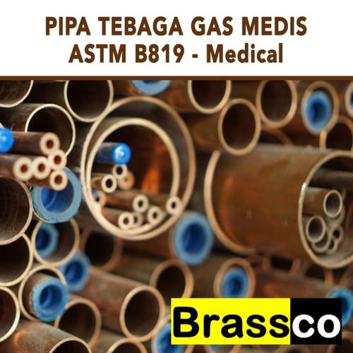 Jual BRASSCO Pipa Tembaga 3/4" 19.05mm - ASTM B819 - Batangan - Jakarta ...