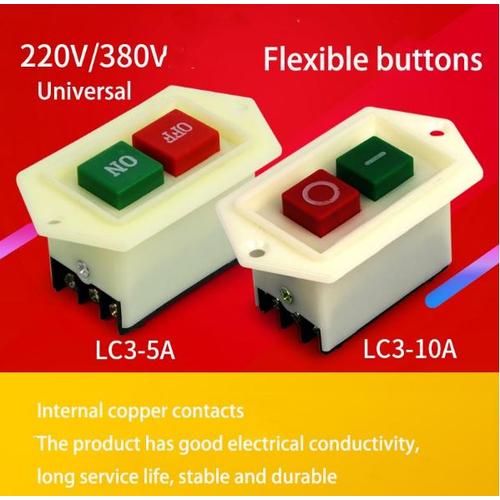 Jual LC3-5 10 ON OFF Power Push Button Switch Panel Mount Control ...