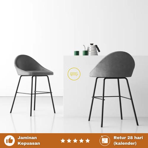 Jual Homie Bar Stool - Kursi Bar Kayu Besi Powder Coating Modern ...