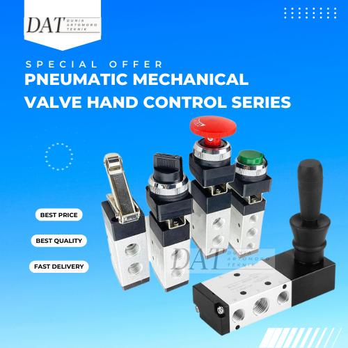 Jual Pneumatic Mechanical Valve Hand Switch Control Series - Push Button, 2/2 Drat 1/8 - Jakarta ...