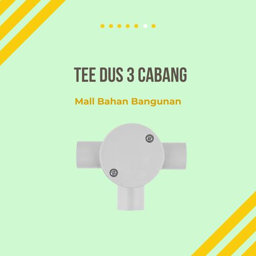 Jual Fitting konduit conduit 20 mm listrik putih klem soket T dus Tee ...