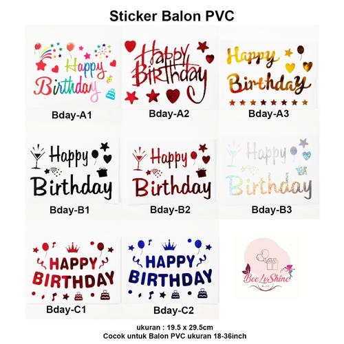 Jual STICKER BALON PVC / BALON BOBO - BabyShower Gold - Jakarta Barat ...