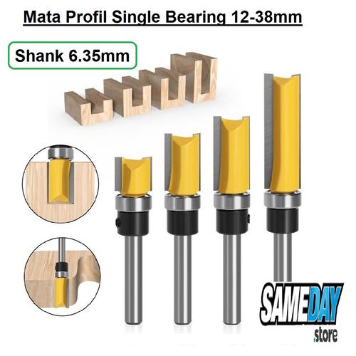 Jual Mata Profil Flush Trimmer Router Bits Single Bearing HPL Edging ...