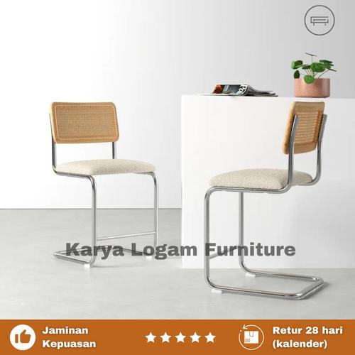 Jual Walsh Bar Stool-Kursi Bar Rotan Stainless Glossy Modern Unik ...