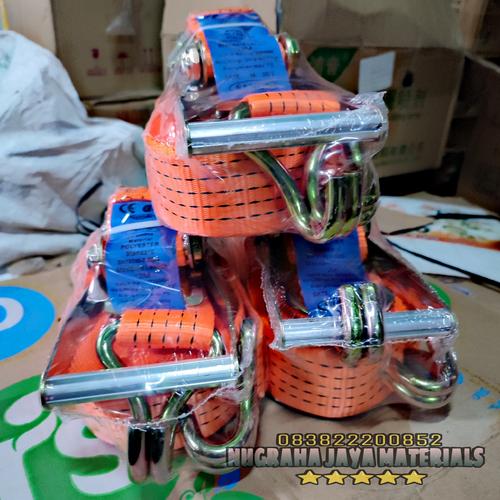 Jual Ratchet Lashing 2 Inch x 12 Meter Track Belt Tali Pengikat Barang ...