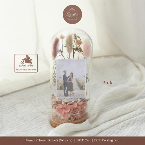 Jual (SignatureBloom) Memori Photo Flower Dome | Bunga Asli Abadi Gift ...