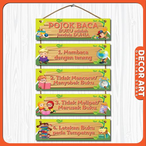 Jual Dekorasi 5 Susun Tema Pojok Baca Sekolah Kelas Tipe Gantung Motif ...
