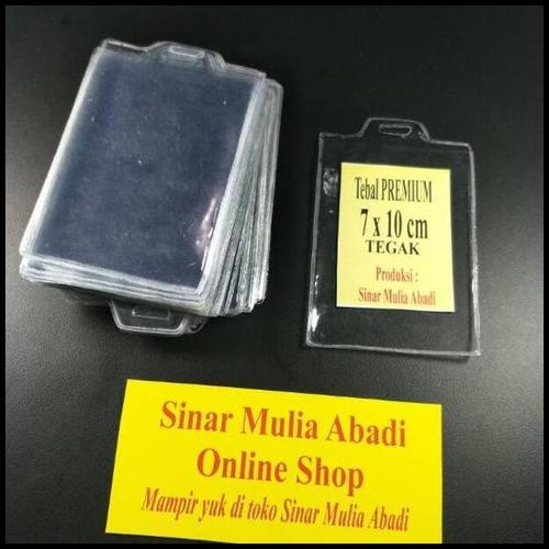 Jual plastik name tag 7x10 tegak tebal premium / kantong nametag id ...