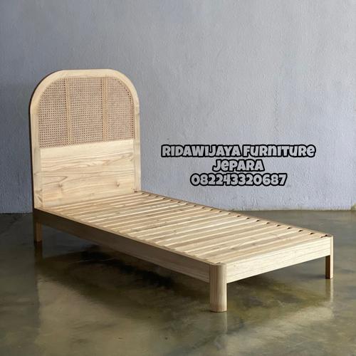 Jual rangka bedcover / rangka tempat tidur ranjang kayu jati minimalis ...