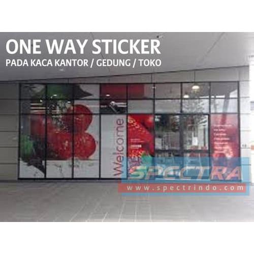 Jual cetak stiker one way visison kaca toko / kantor - Kota Tangerang ...