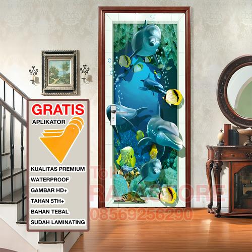 Jual Stiker Pintu Kamar Mandi Premium Desain 3D AK - AK-008, 40x120 cm ...