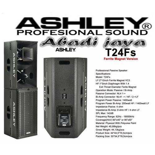 Jual speaker pasif line array ashley t24fs ferrite magnet version 12 ...