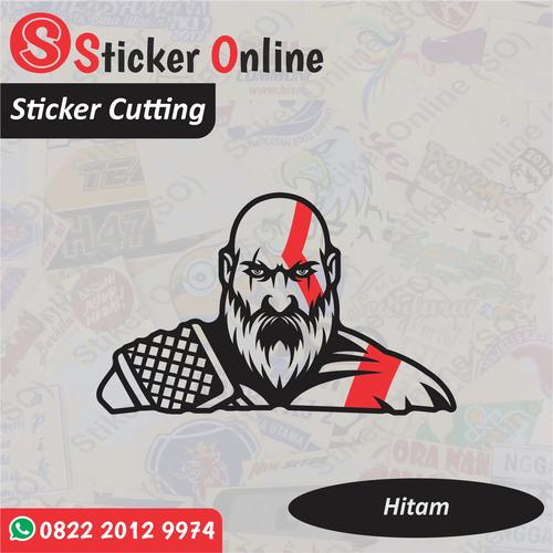 Jual Stiker God of War Kratos 02 | Sticker Cutting God of War Kratos ...