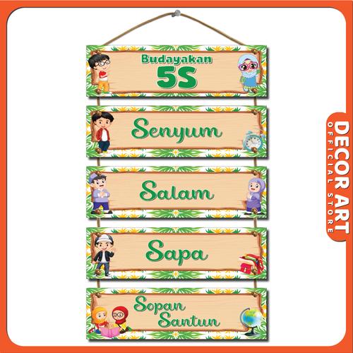 Jual Dekorasi 5 Susun Tema Sekolah Kelas 5S Tipe Gantung Tali Motif SSO ...
