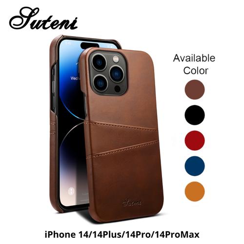 Jual Leather Case iPhone 14 Pro Max Plus Card Slot Casing Kulit ...