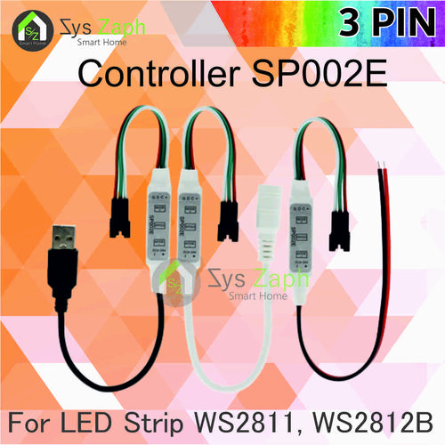 Jual Controller Mini SP002E 3 Key LED Strip WS2811 WS2812b WS 2811 2812 ...